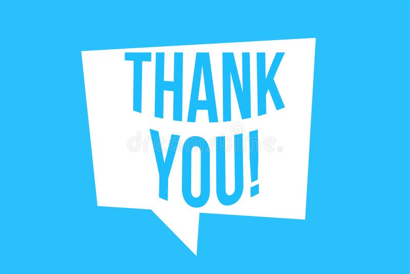Notice that says thank you stock illustration. Illustration of bubble ...