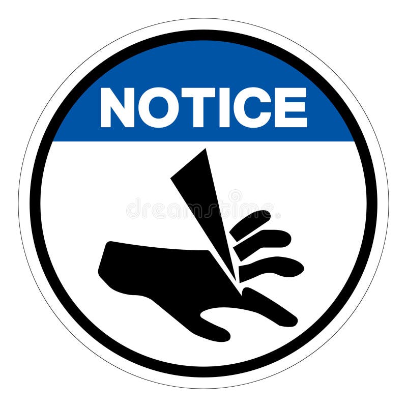 Notice Watch Your Step Symbol Sign, Vector Illustration, Isolated on ...