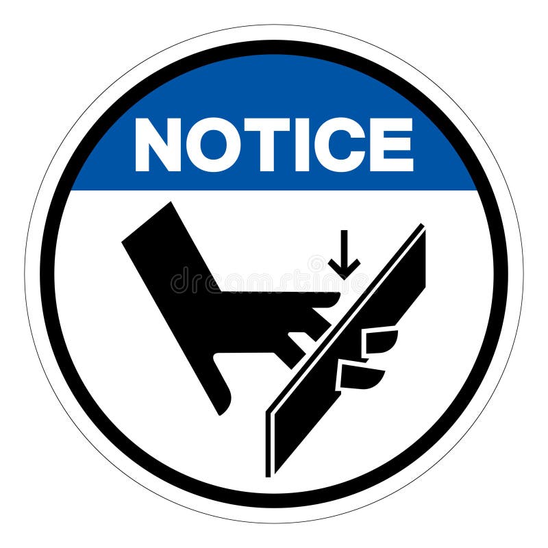 Notice Sharp Edges Will Cut Symbol Sign, Vector Illustration, Isolate ...