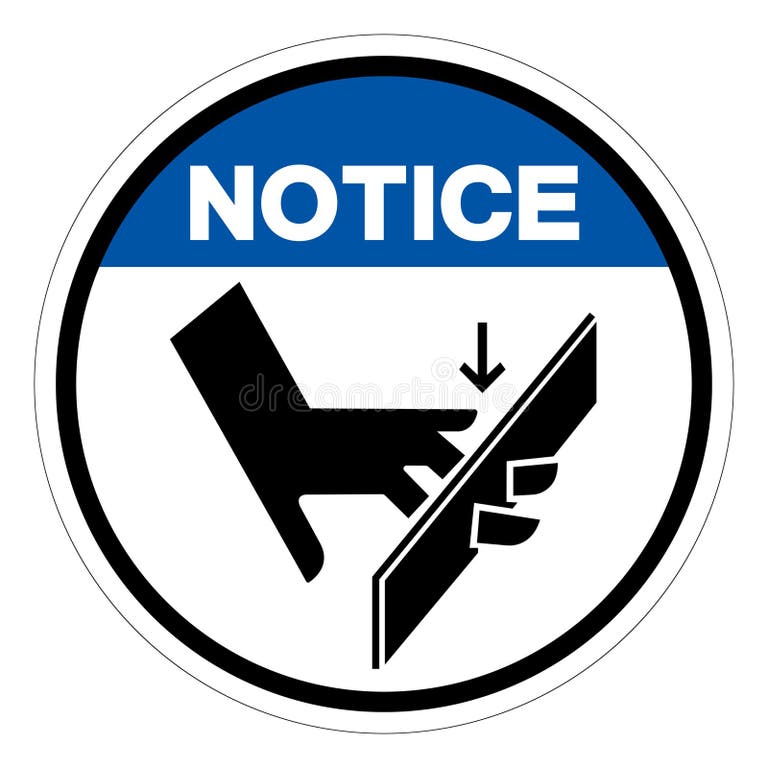 Notice Sharp Edges Will Cut Symbol Sign, Vector Illustration, Isolate ...