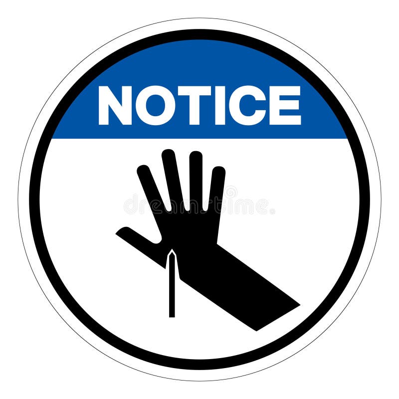 Notice Sharp Point Symbol Sign, Vector Illustration, Isolate on White ...