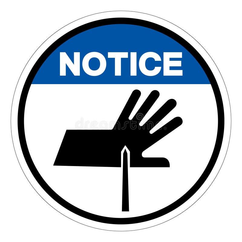 Notice Sharp Points Symbol Sign, Vector Illustration, Isolate on White ...