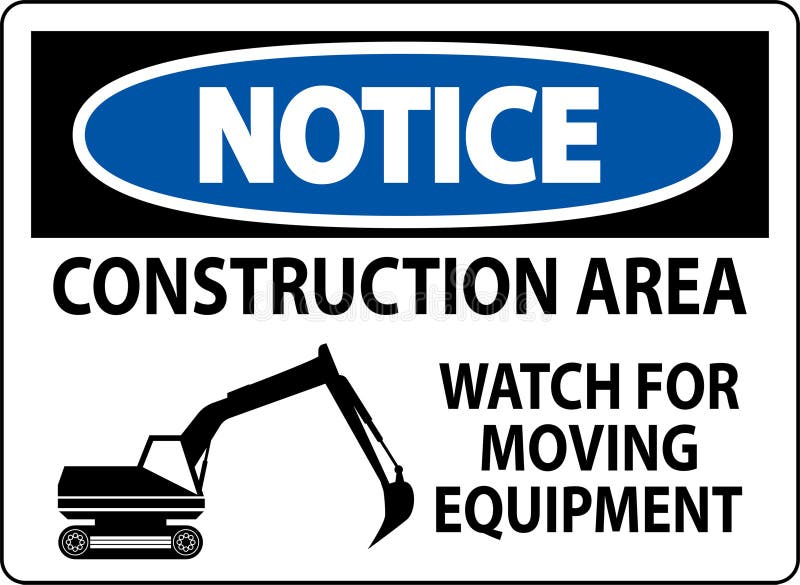 Construction Machinery Traffic Road Symbol Sign Isolate on White ...