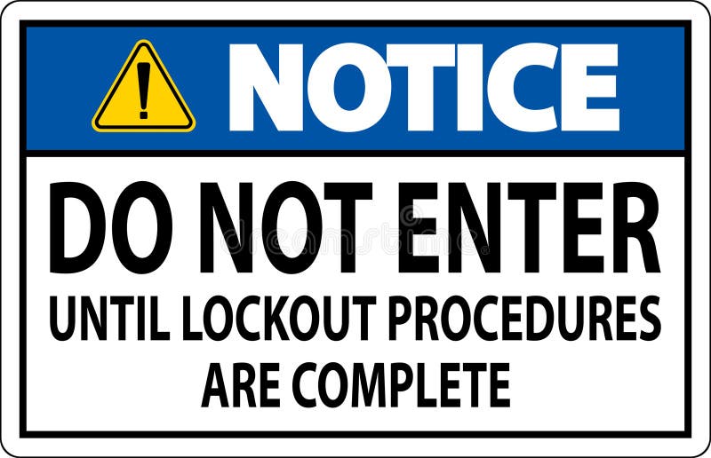 Lock Out Procedures Stock Illustrations – 24 Lock Out Procedures Stock ...