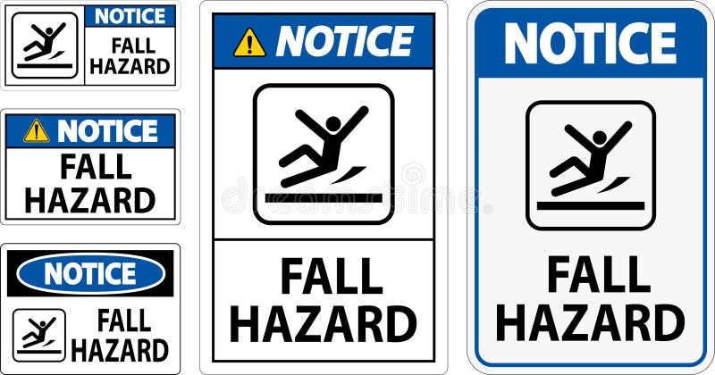 Notice RF Hazard Sign on White Background Stock Vector - Illustration ...