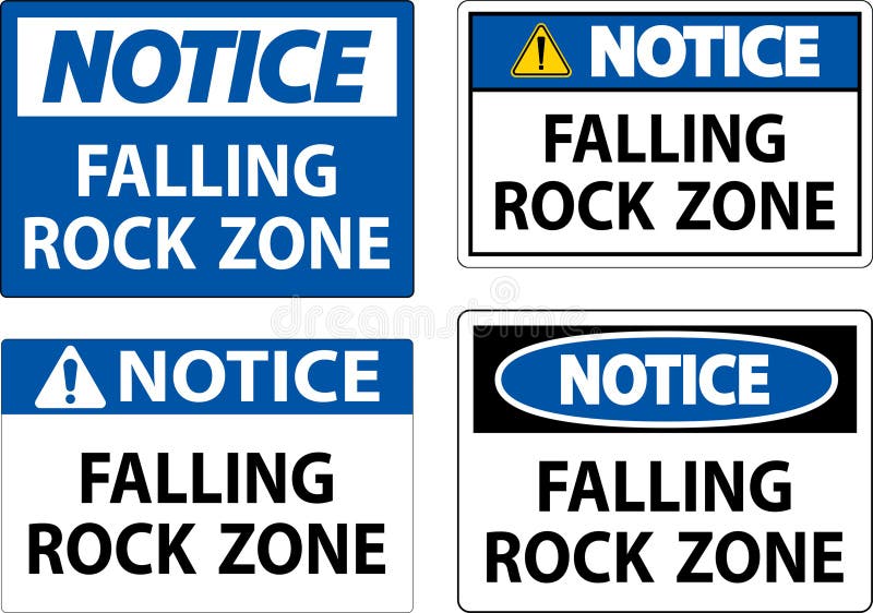 Falling Rock Hazard Stock Illustrations – 572 Falling Rock Hazard Stock ...
