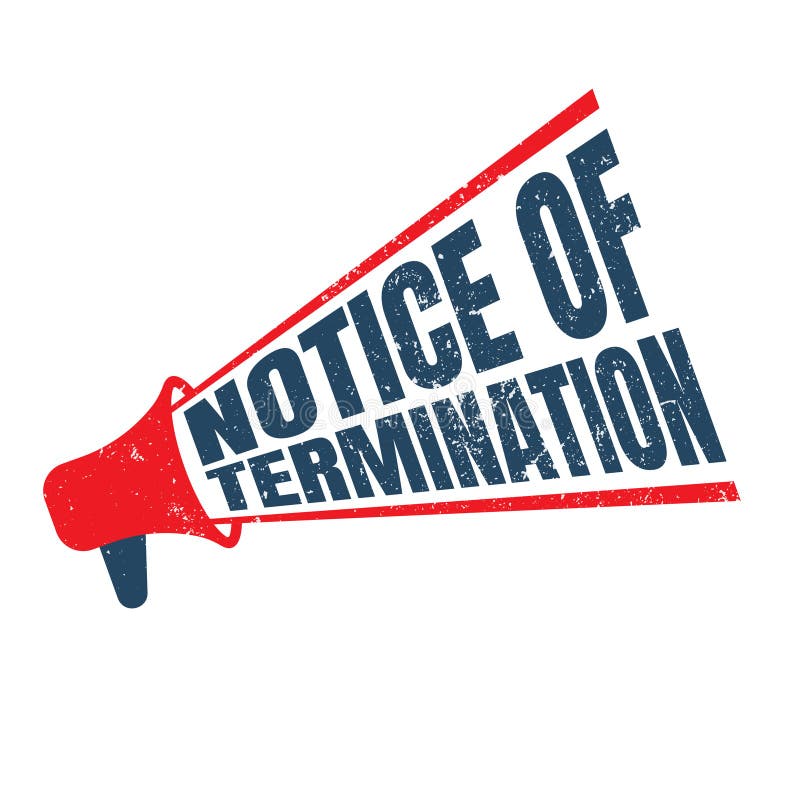 Notice of Termination, Lay Off, Terminated Stamp Grunge Texture Stock ...