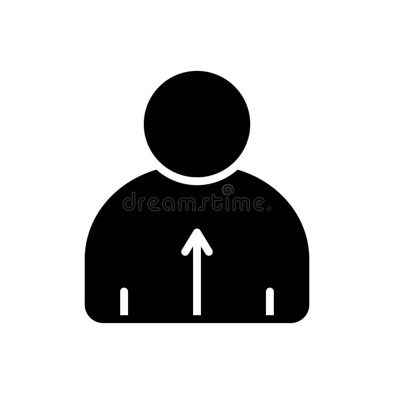 Black Solid Icon for Noticeable, Direct and Discernible Stock Vector ...