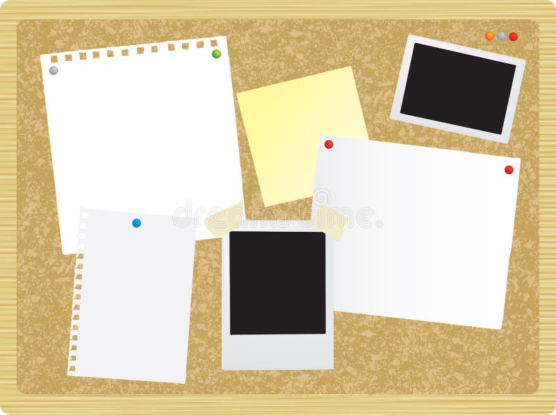 Empty Pinboard stock illustration. Illustration of noteboard - 28583447