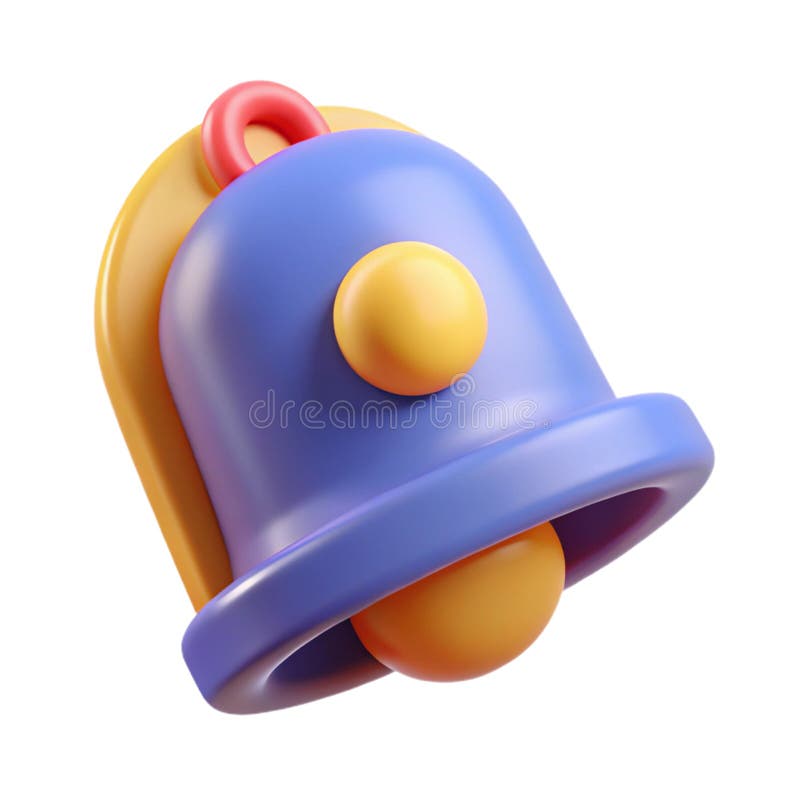 Notification 3D Icon for Alerts and Digital Reminders with a High ...