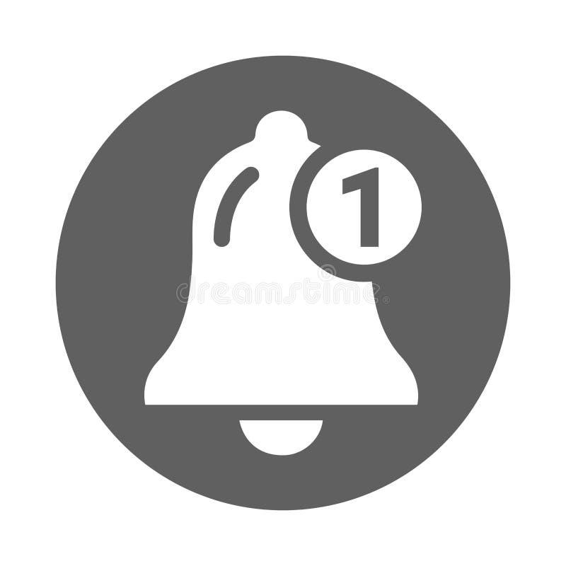 Notification, Alert, Bell, Message, Notify Icon. Gray Vector Sketch ...