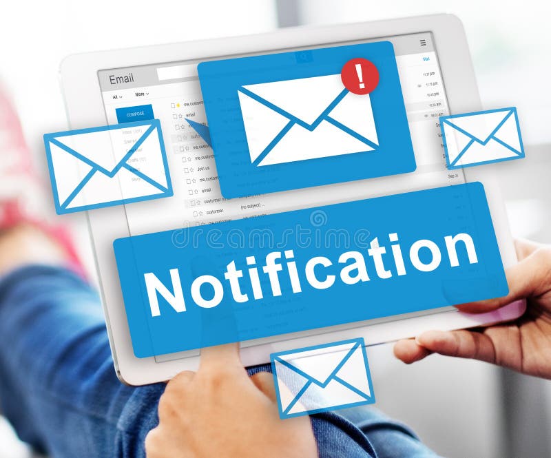 Notification Alert Digital Icon Internet Network Concept Stock Photo ...