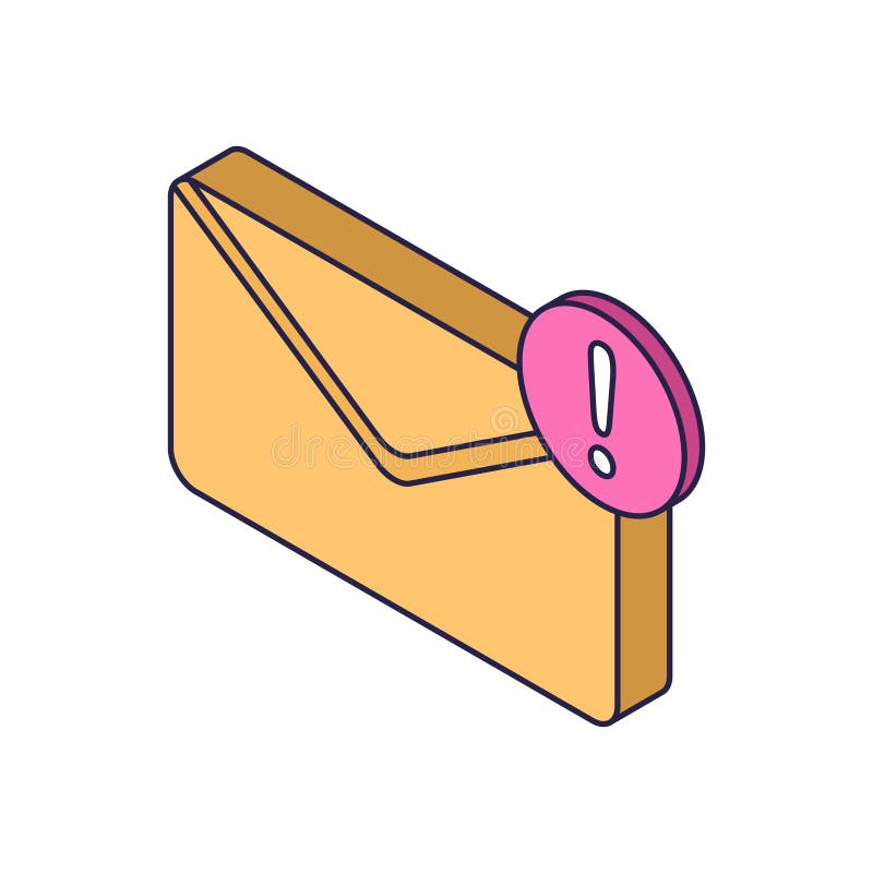 Notification with Allert Symbol. Internet or Mail Messages Stock ...