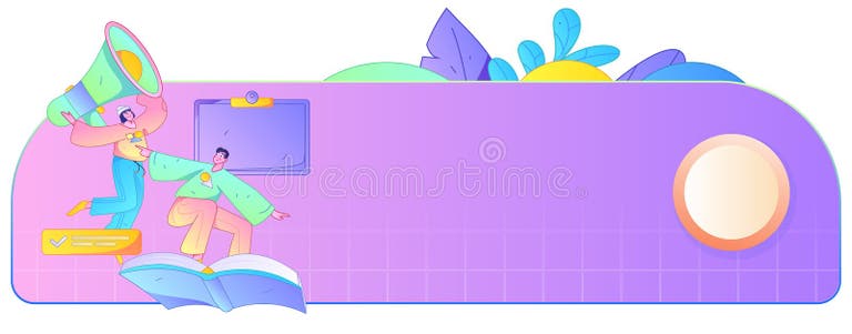 Notification Announcement Vector Creative Flat Hand Drawn Illustration ...