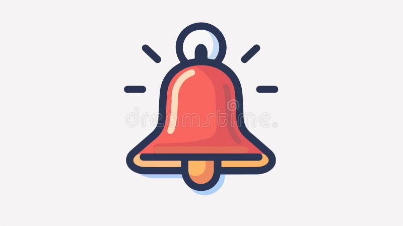Bell Notification Icon for Website Designs and Apps, Minimalist Alert ...