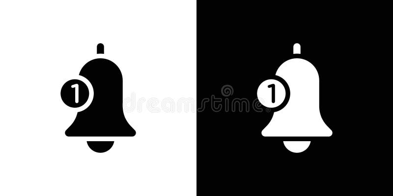 Notification Bell Icon Flat Fill Set Collection Stock Vector ...