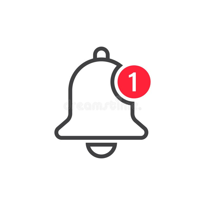 Notification Bell Icon in Flat Style. Incoming Inbox Message Vector ... Notification Bell Icon in Flat Style. Incoming Inbox Message Vector ...