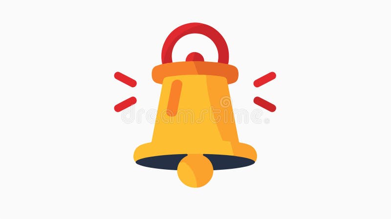 Professional Notification Bell Icon for Websites and Apps Stock ...