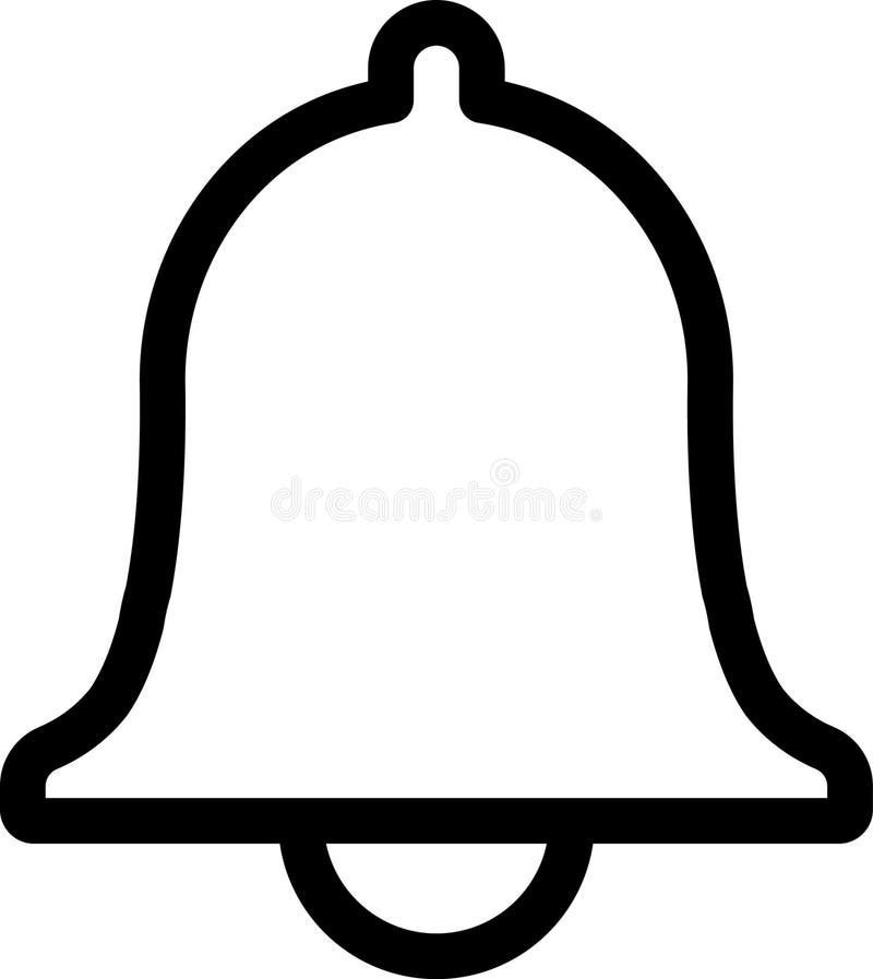 Notification Bell Icon. New Message Alert Sign Symbol. Inbox Message ...