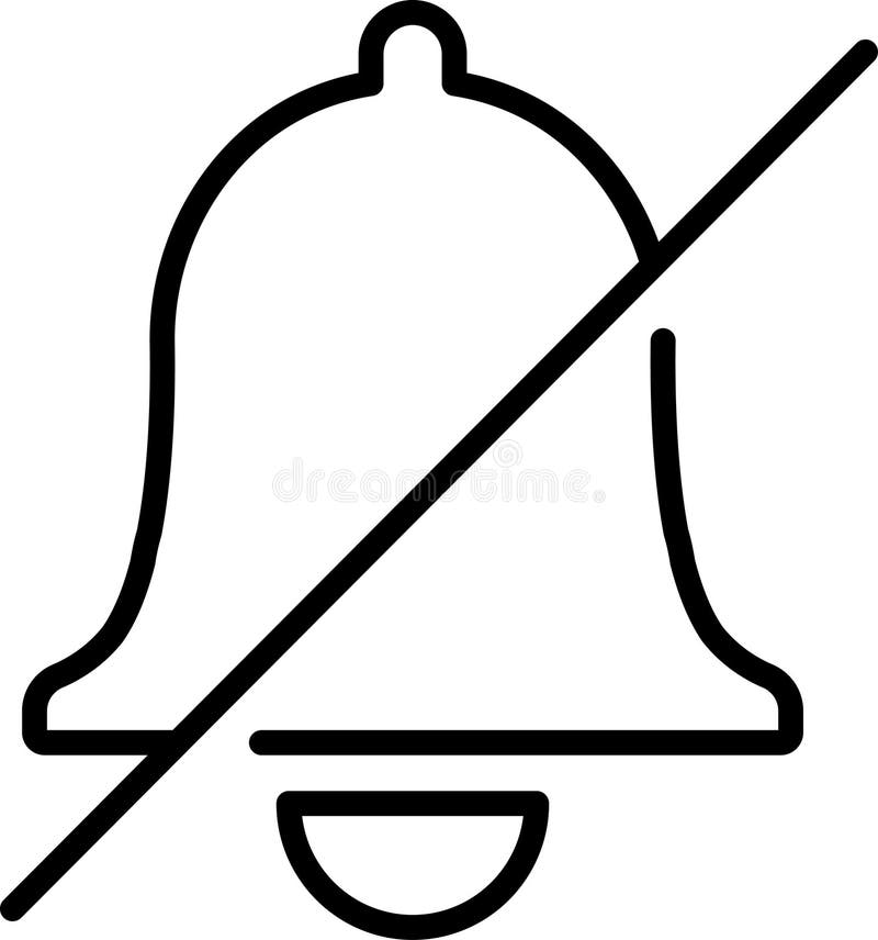 Notification Bell Icon. New Message Alert Sign Symbol. Inbox Message ...