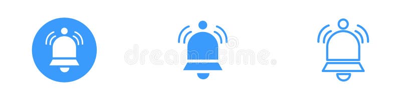 Notification Bell Icon.New Message Notification Icon. Ringing Bell and ...