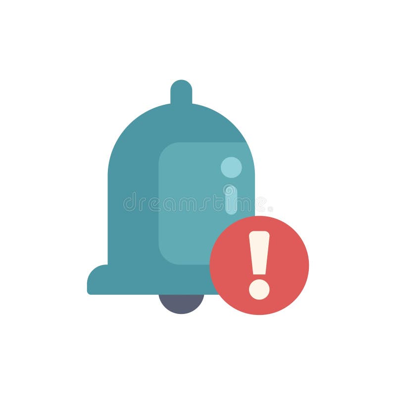 Notification Bell Icon Showing New Urgent Message Stock Illustration ...