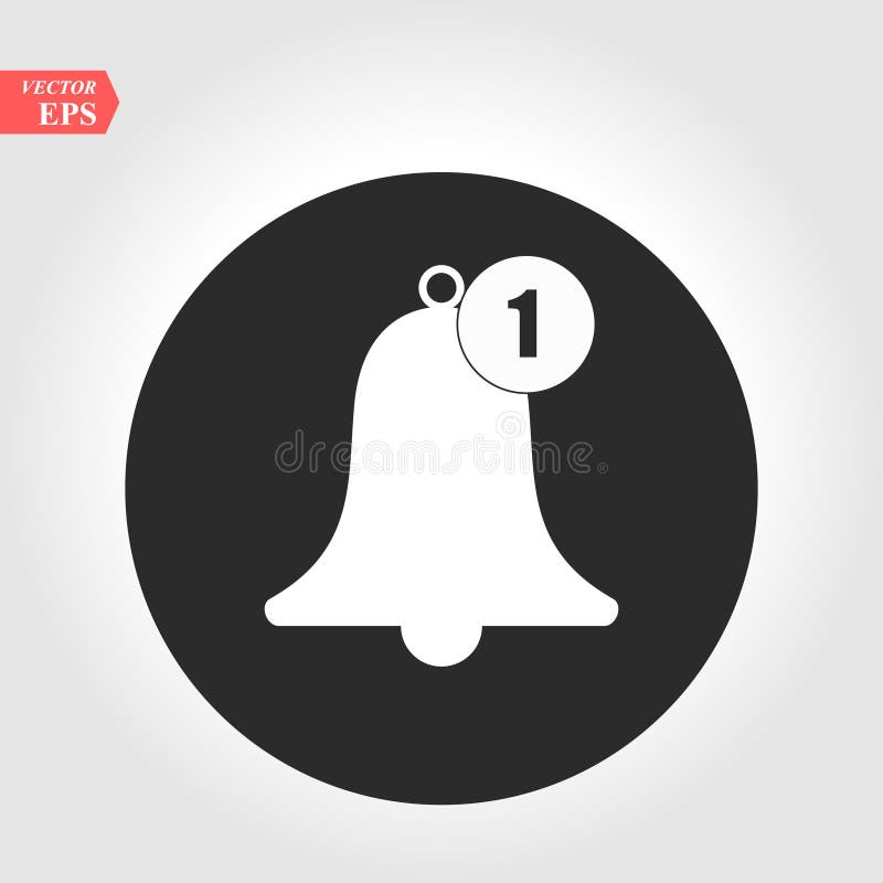 Notification Bell Icon. Vector Bell and Notification Number Sign for ...
