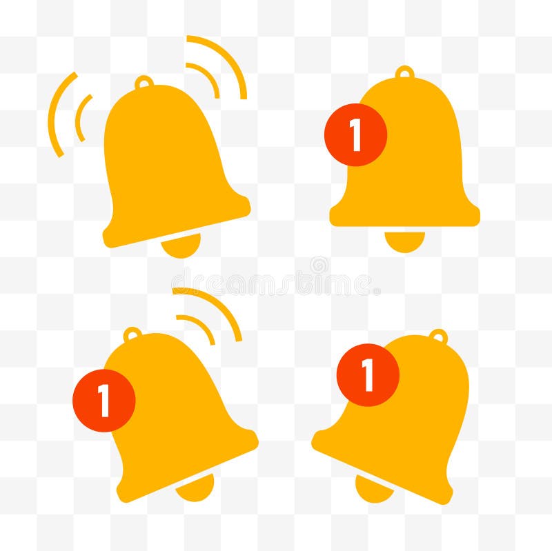 Notification Bell. Missed Message Alarm Stock Vector - Illustration of ...