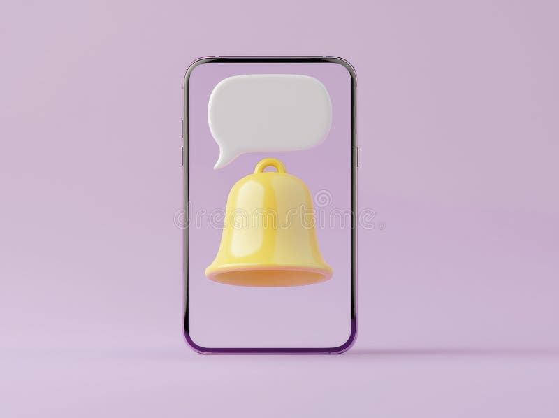 Notification Bell Screen Mobile Phone 3d Stock Photos - Free & Royalty-Free Stock Photos from ...