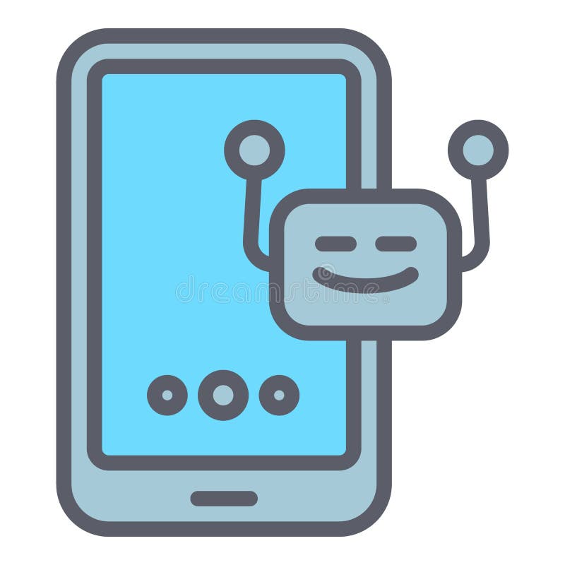 Chatbot Notification Bubble Alert Messenger Icon with Personal User ...