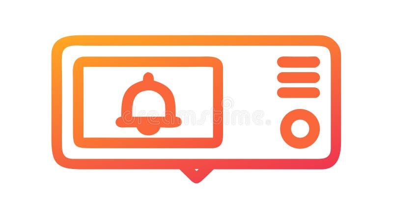 Notification & Document Icon, Information Alert Symbol, Vector Design ...