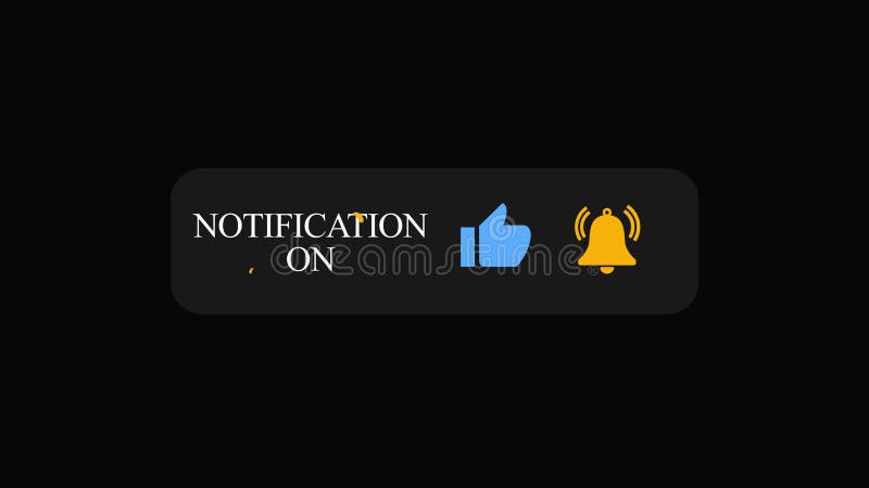 Notification on , Follow, Like and Click the Bell Icon Floating Bar ...