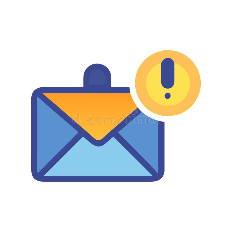 Notification Icon for Email Alerts Stock Vector - Illustration of ...