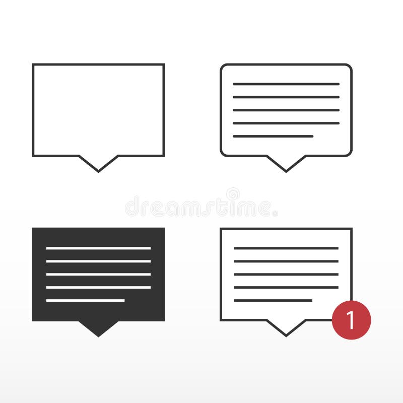 Notification Icon. New Notification of Receipt of the Letter Stock ...