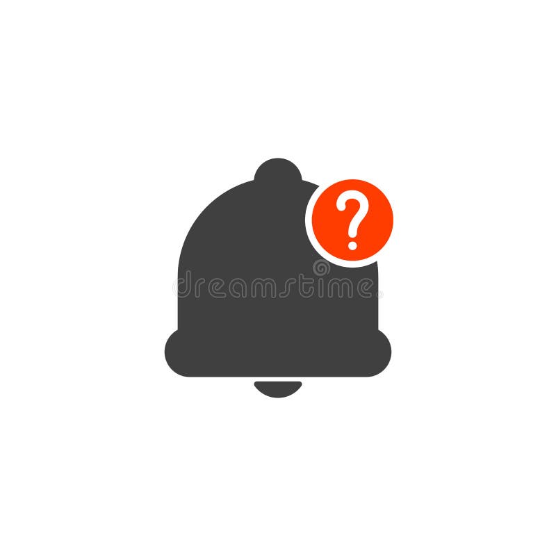 Notification Icon with Question Mark. Notification Icon and Help, How ...