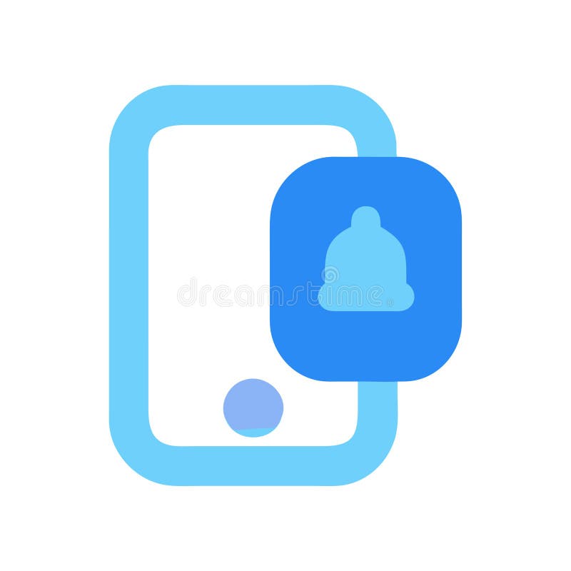 Notification Icon for User Applications Stock Vector - Illustration of ...