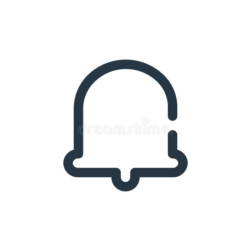 Notification Icon Vector from Dashboard Ui Concept. Thin Line ...