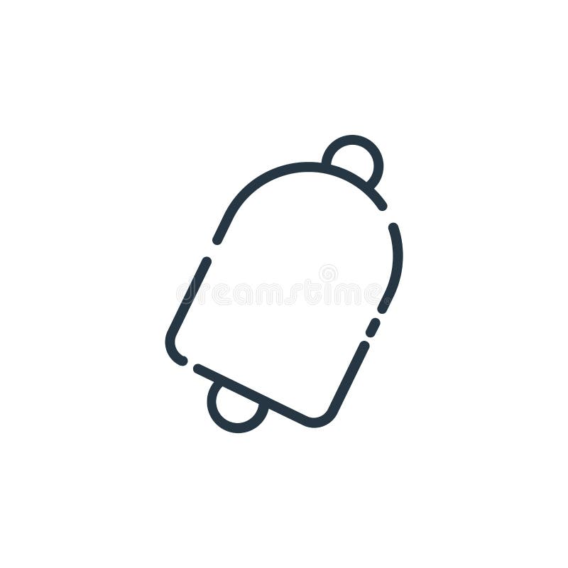 Notification Icon Vector from User Interface Concept. Thin Line ...