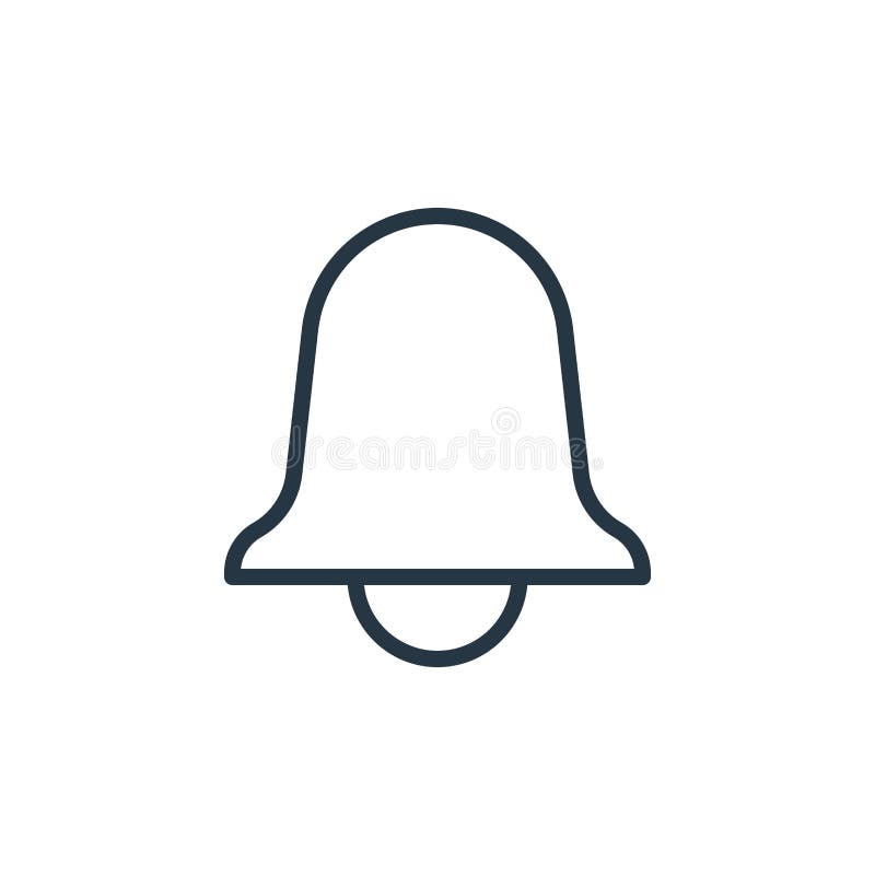 Notification Icon Vector from User Interface Concept. Thin Line ...