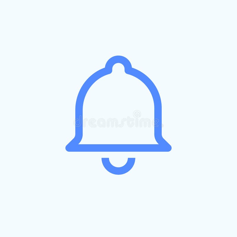 Notification Icon for the Web User Interface Design. Round and Thin ...