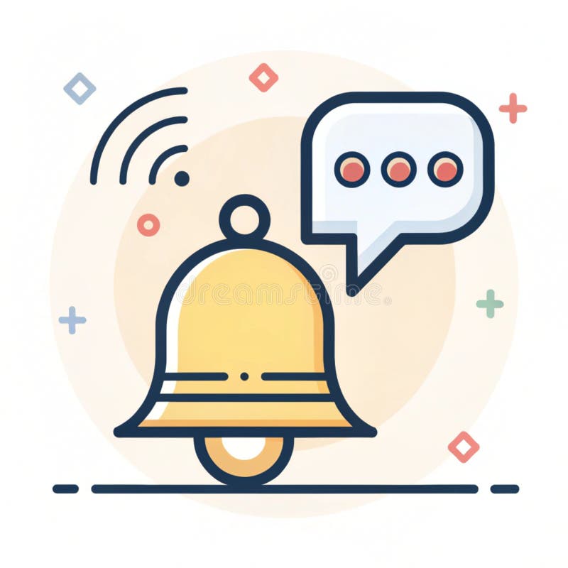 Notification icon stock illustration. Illustration of notification ...