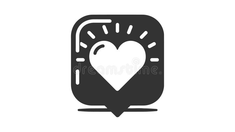Notification Like Icon. Social Network App Icon Stock Vector ...