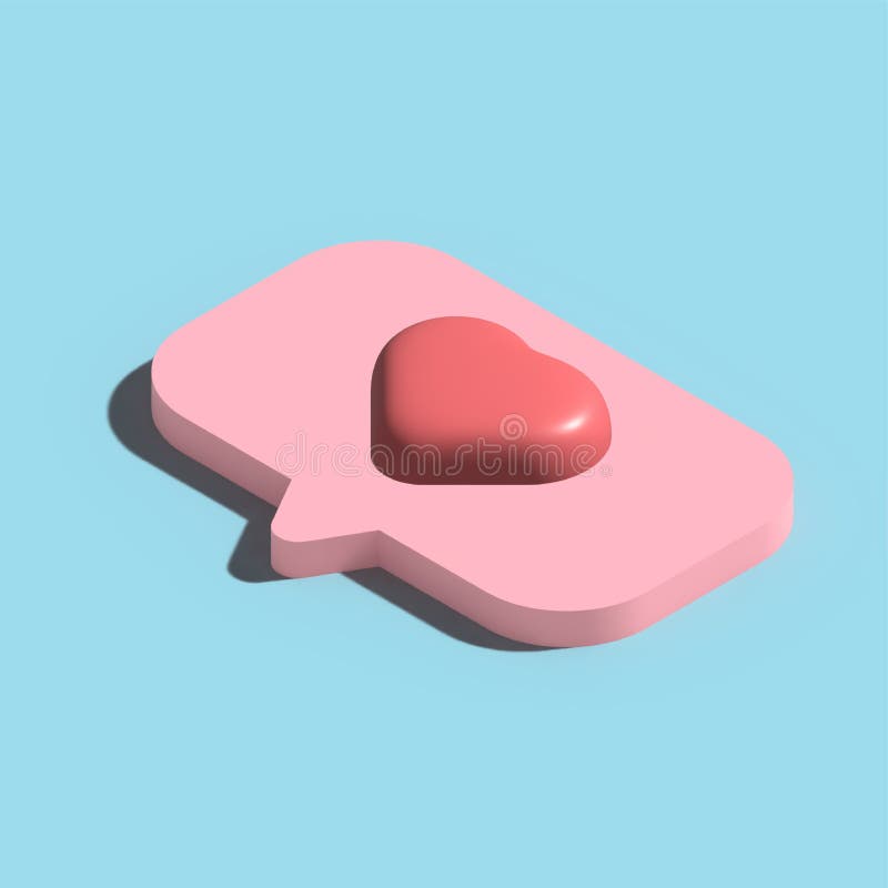 Notification Like Icon. Social Network App Icon. Vector Illustration ...