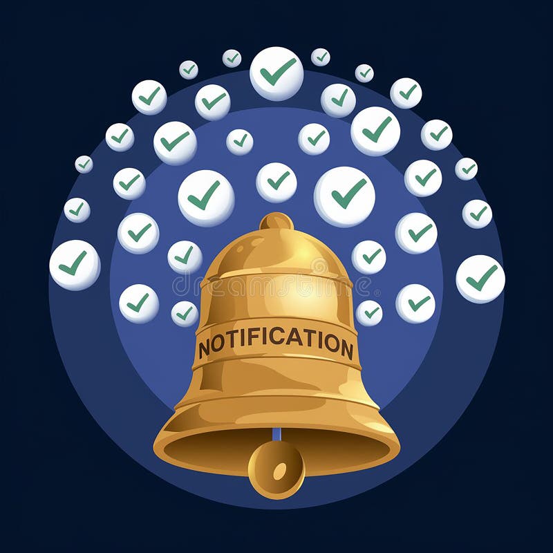 Notification Message Bell Icon Alert and Alarm Icon 3d Illustration ...