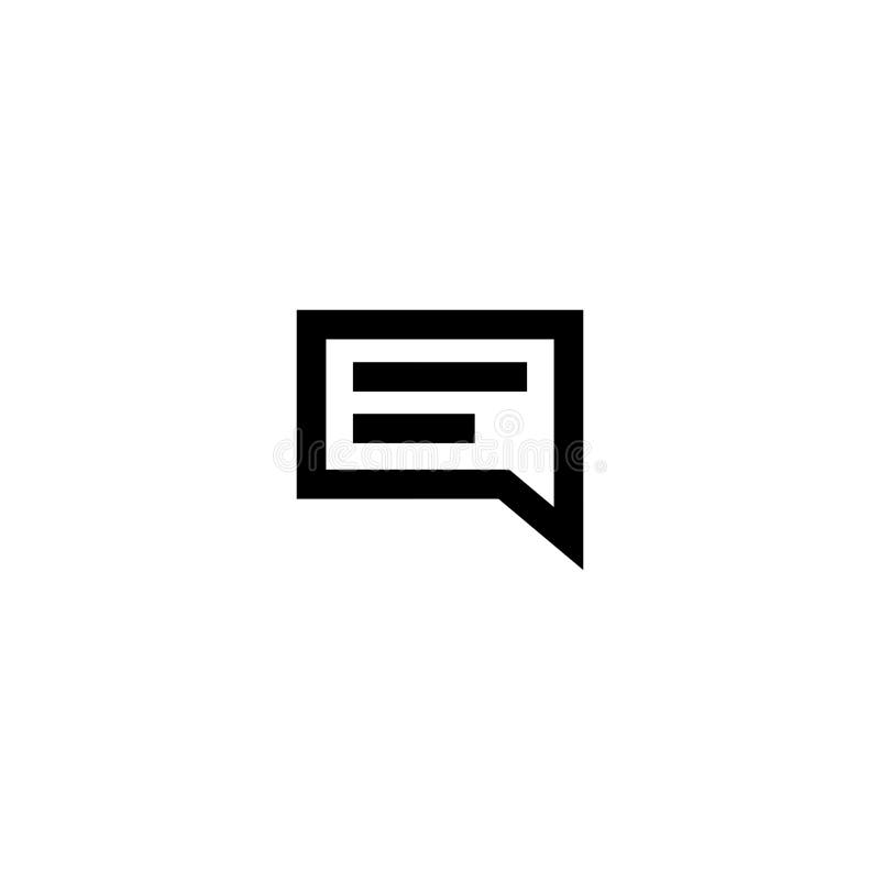 Notification Message Icon Simple Line Style Vector Perfect Web and ...