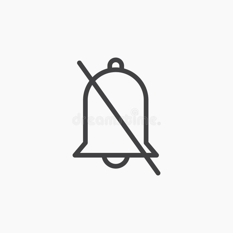 Notification Off Vecor Icon Set Stock Vector - Illustration of ...