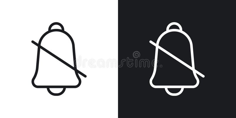 Notification Off Vecor Icon Set Stock Vector - Illustration of creative ...