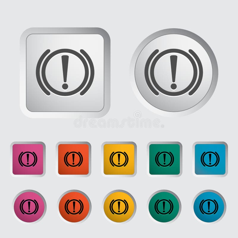 Notification of Problems with the Brake System. Stock Vector ...