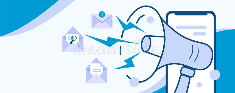 Notification of a Read Email. New Email on Your Smartphone Screen Stock ...