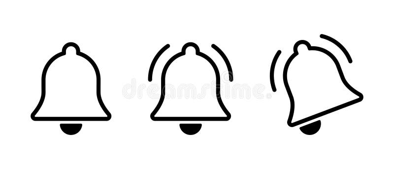 Ring Bell Cartoon Vector Illustration Stock Illustration - Illustration ...